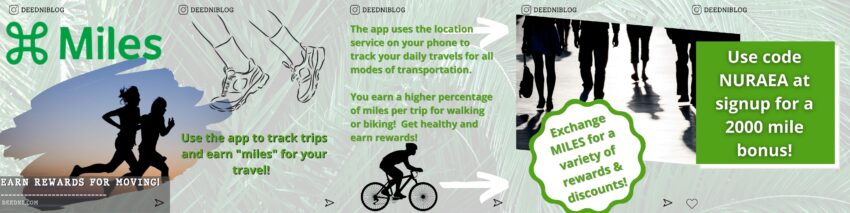 Miles App - Earn Rewards for Movement | deedni
