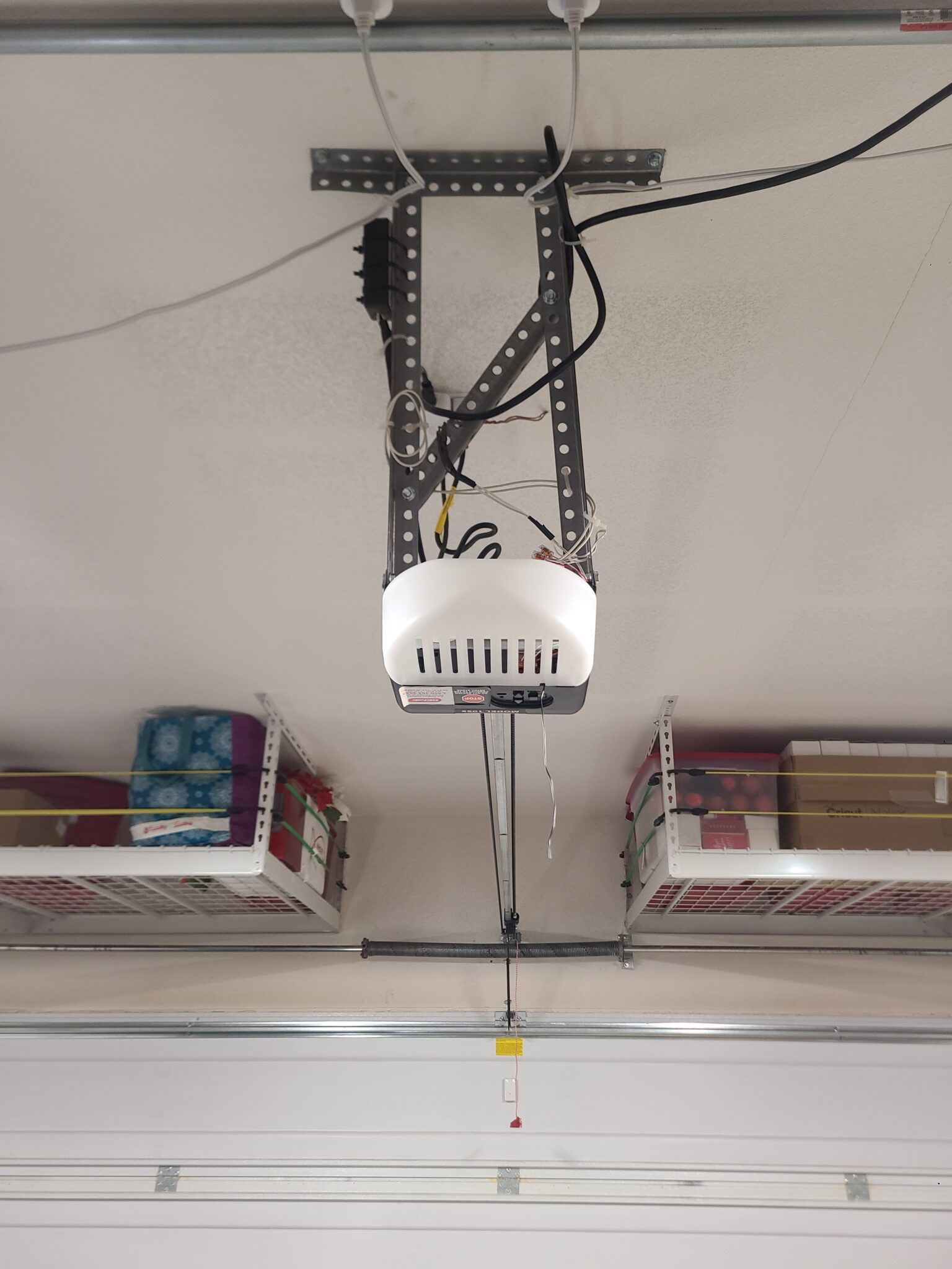 best way to add a solid foundation for garage door opener header ...